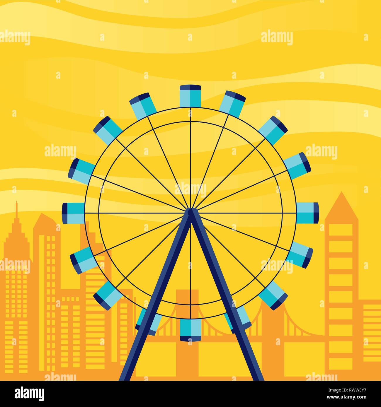 Amusement bridge Stock Vector Images - Alamy