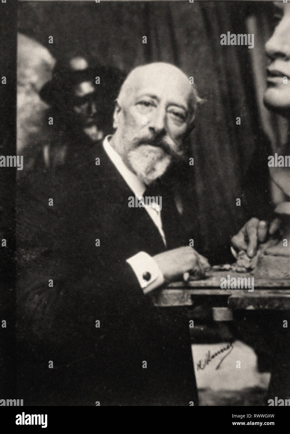 Photographic portrait of Lenoir, Alfred Stock Photo - Alamy