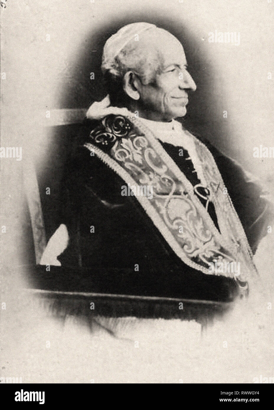 Photographic portrait of Léon XIII Stock Photo - Alamy