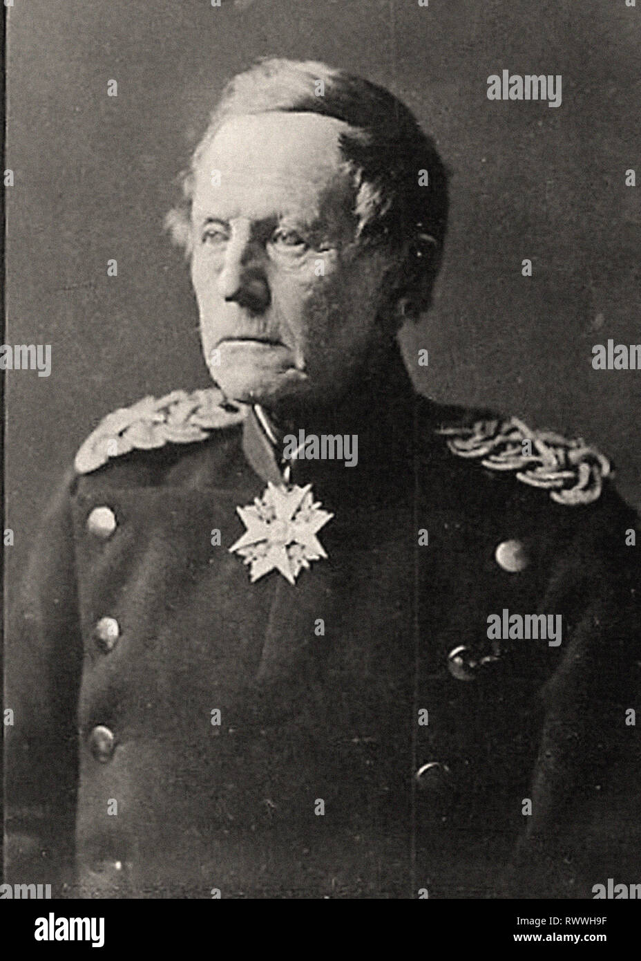 Photographic portrait of Maréchal de Moltke Stock Photo - Alamy