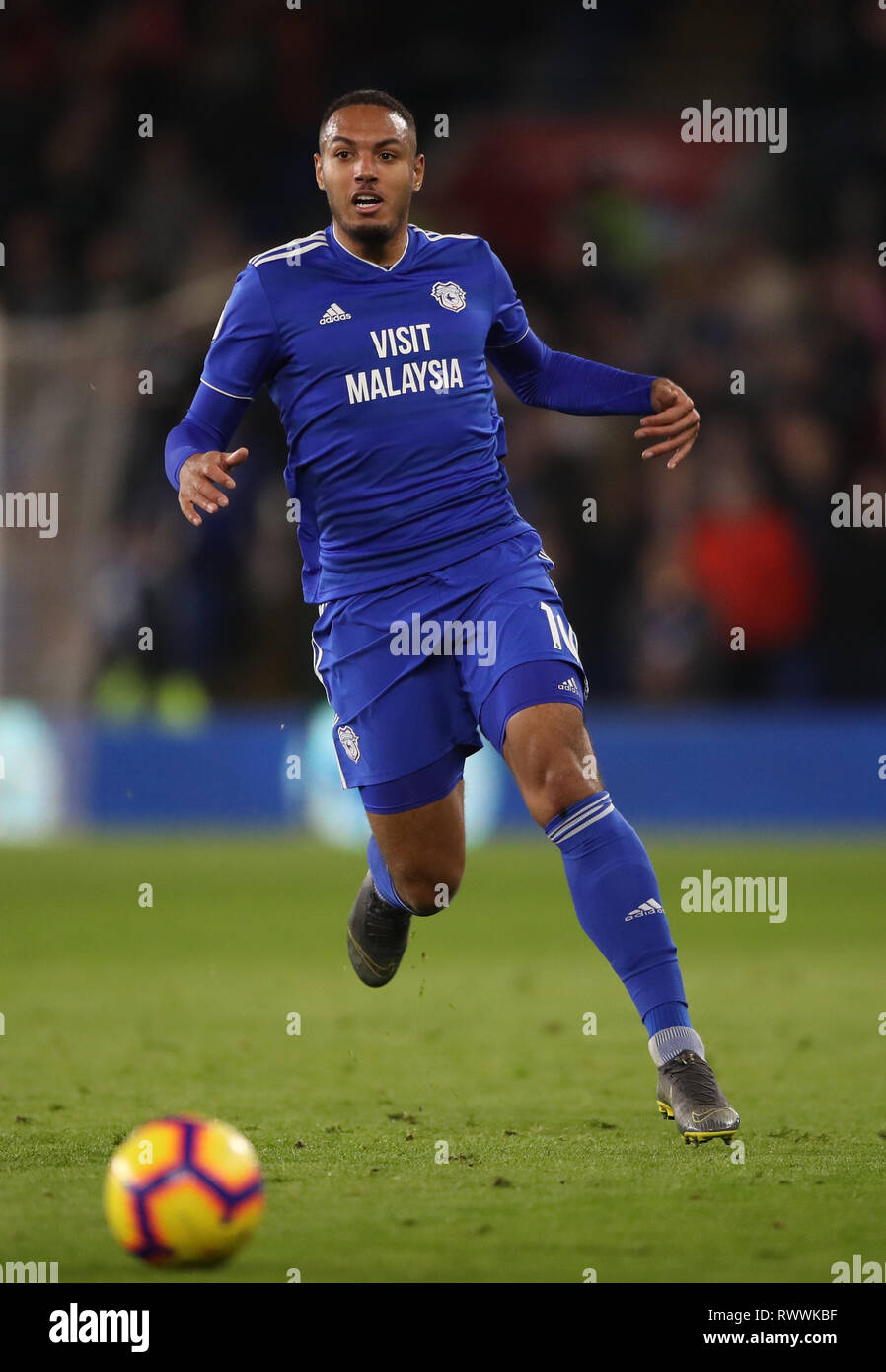 Cardiff City's Kenneth Zohore Stock Photo - Alamy