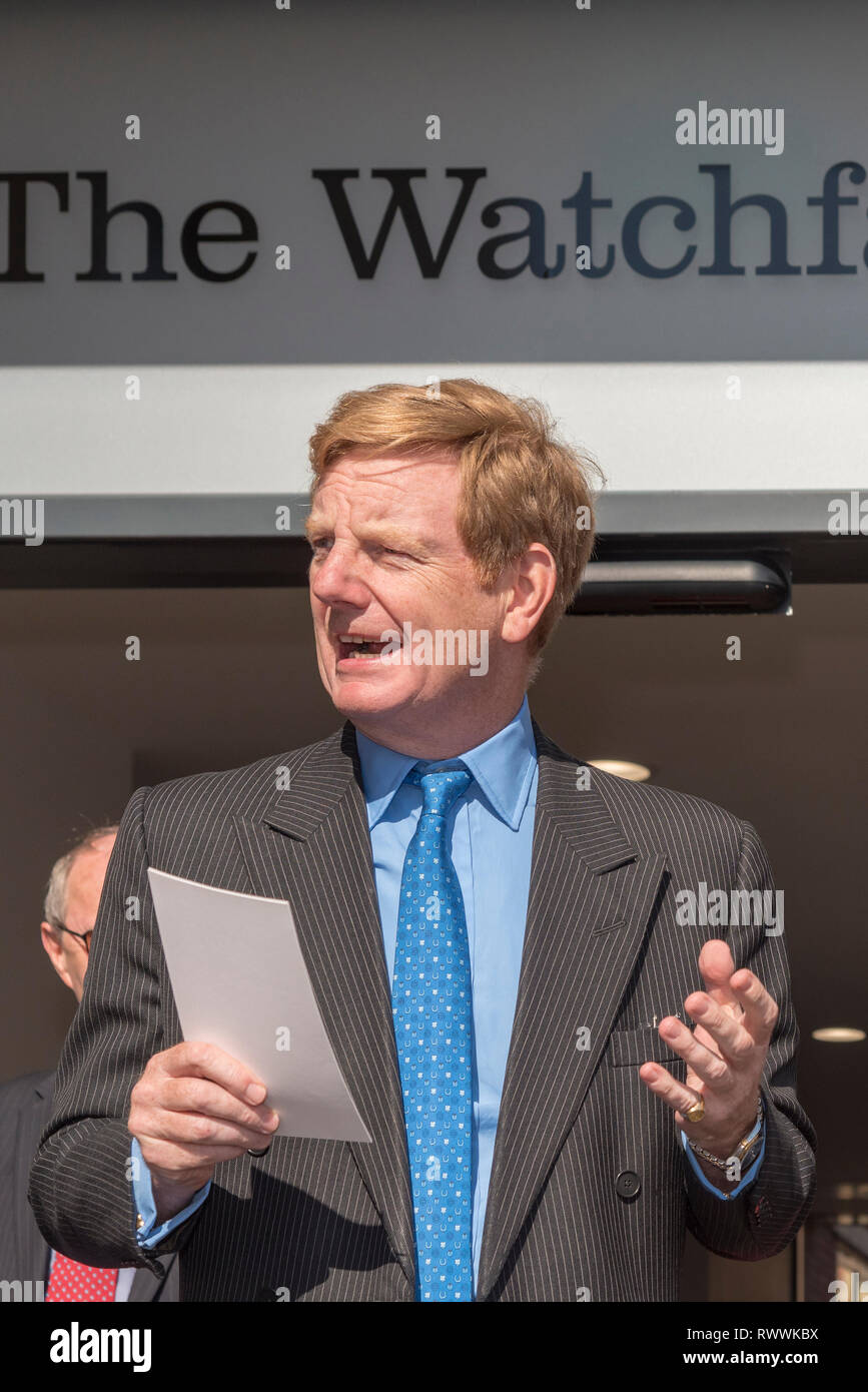 KHT opening of The Watchmaker building in Prescot by Lord Derby Stock ...