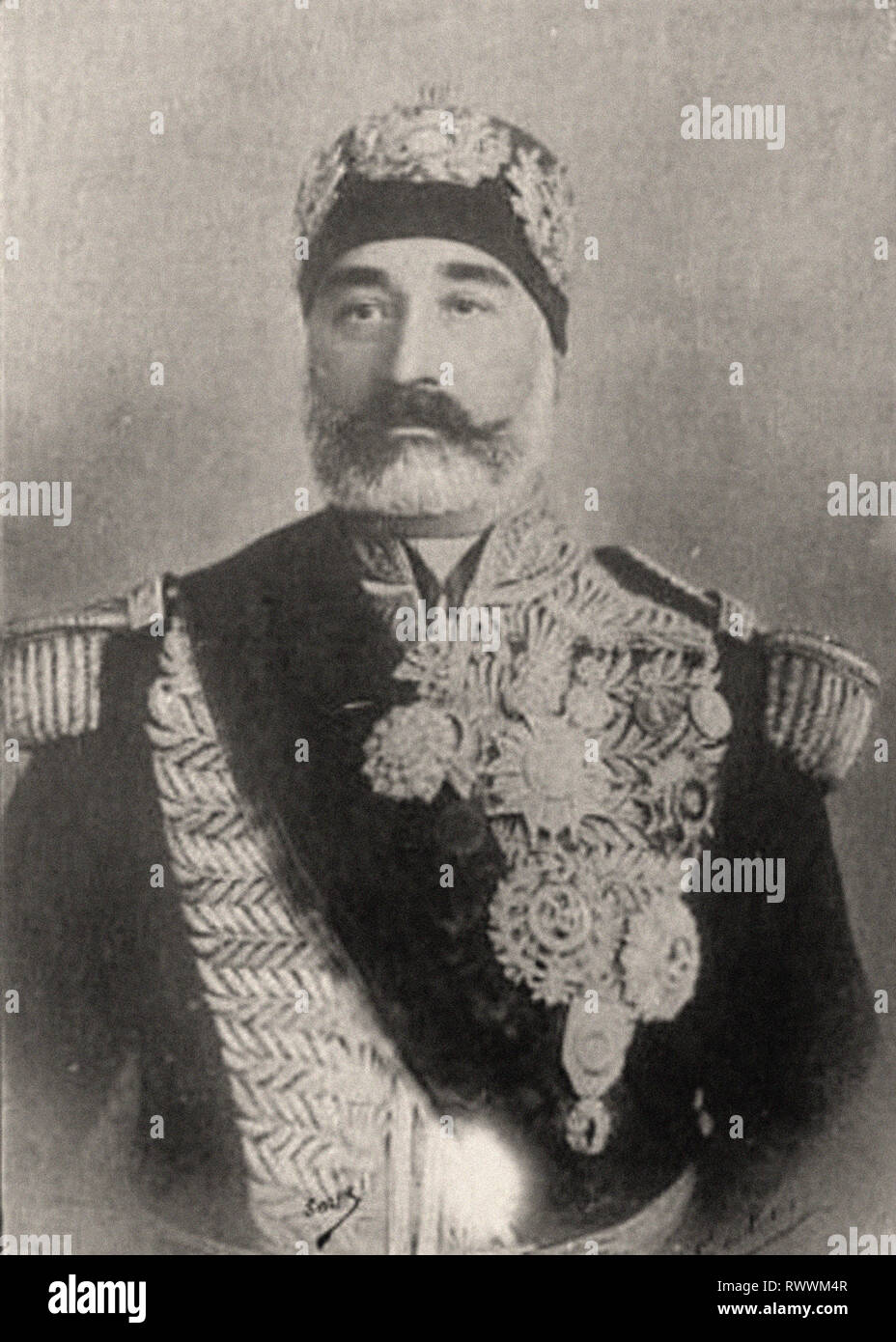 Photographic portrait of Mohamed El Hadj, bey de Tunis Stock Photo - Alamy