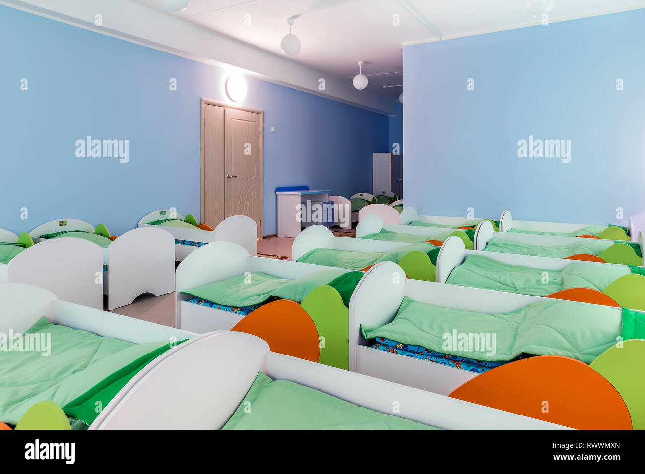 Kindergarten nap room hi-res stock photography and images - Alamy