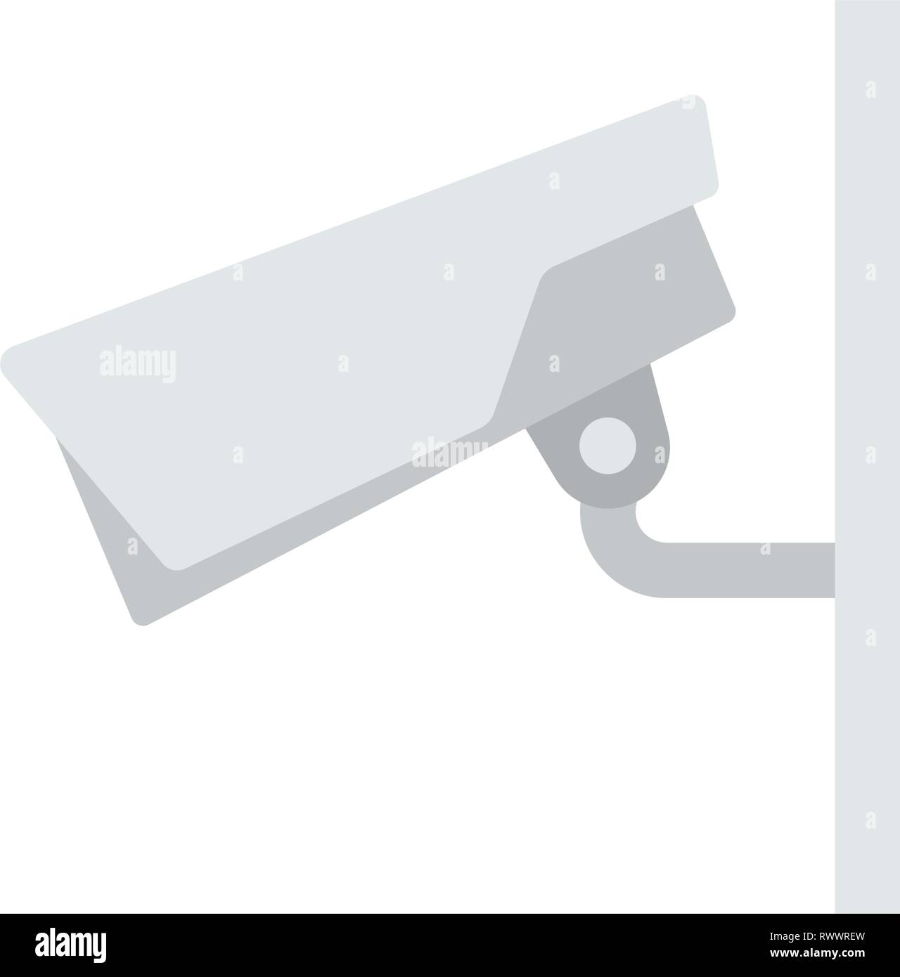 Security camera icon. Flat color design. Vector illustration Stock ...