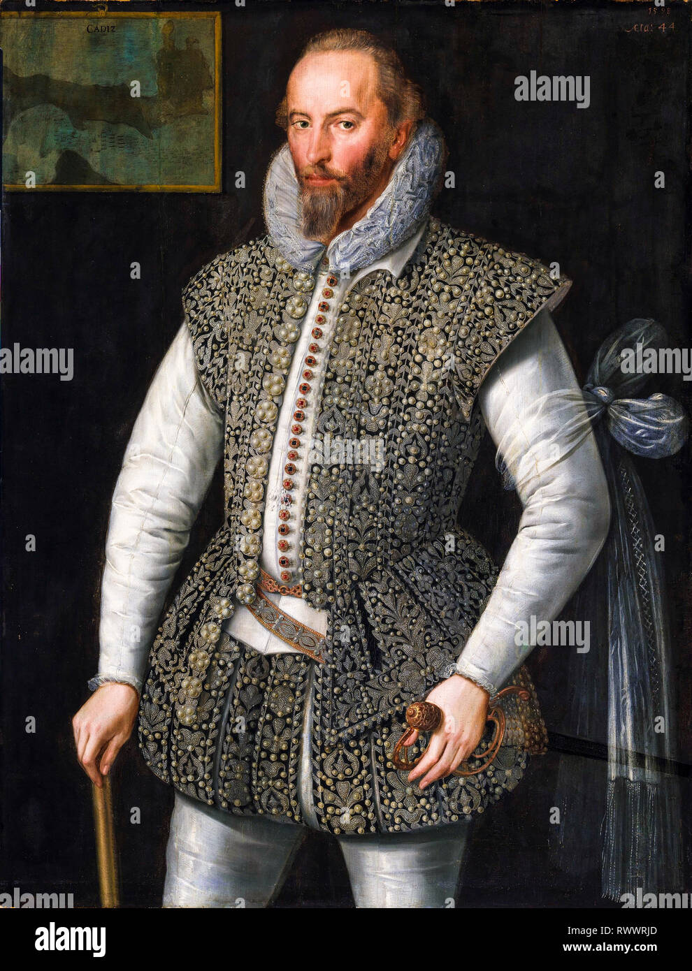 Sir walter raleigh painting hi-res stock photography and images - Alamy