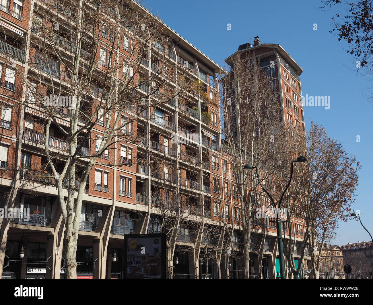 TURIN, ITALY - CIRCA FEBRUARY 2019: BBPR tower designed by BBPR ...