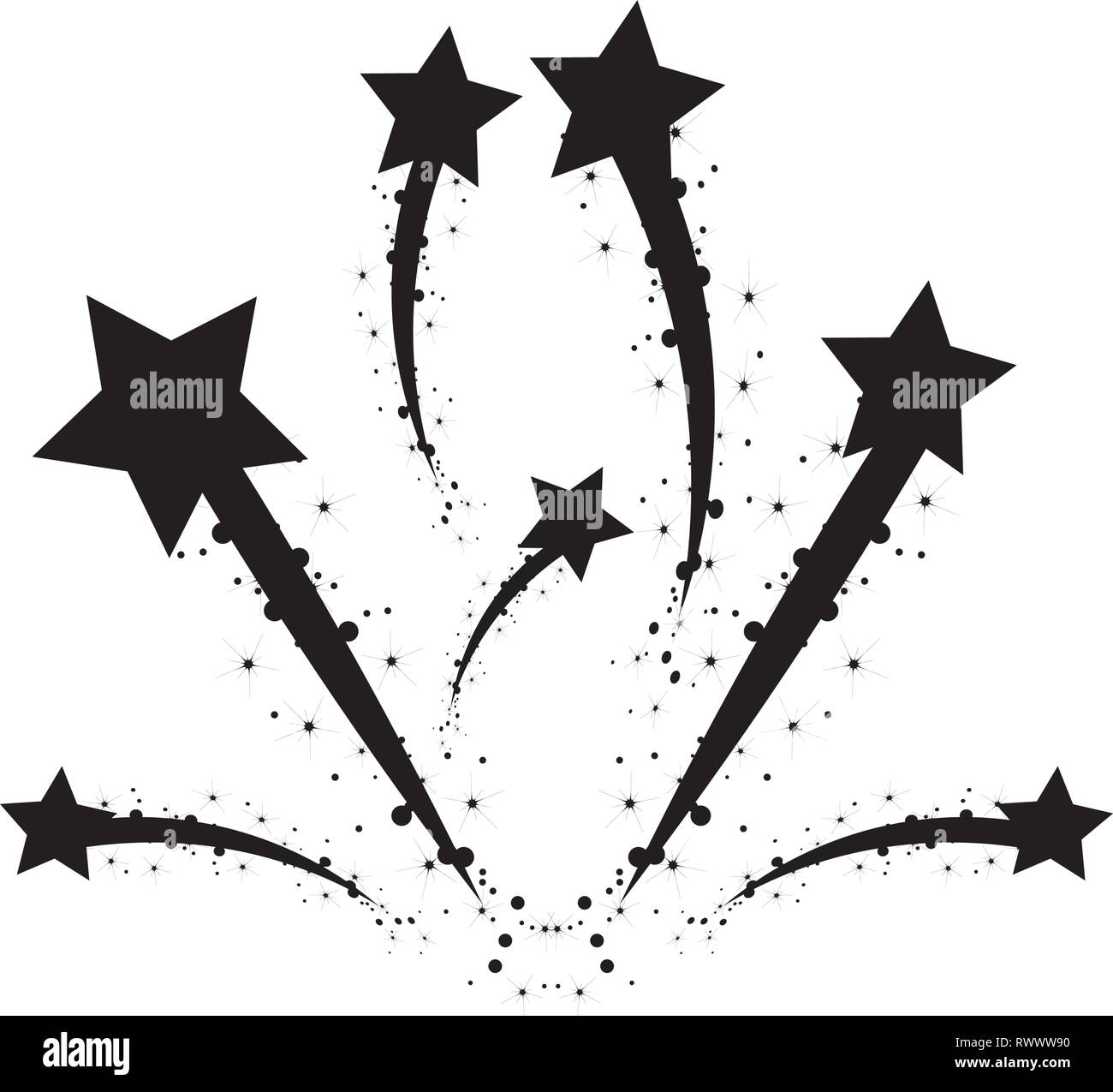 splash of stars icon vector illustration design Stock Vector Image ...
