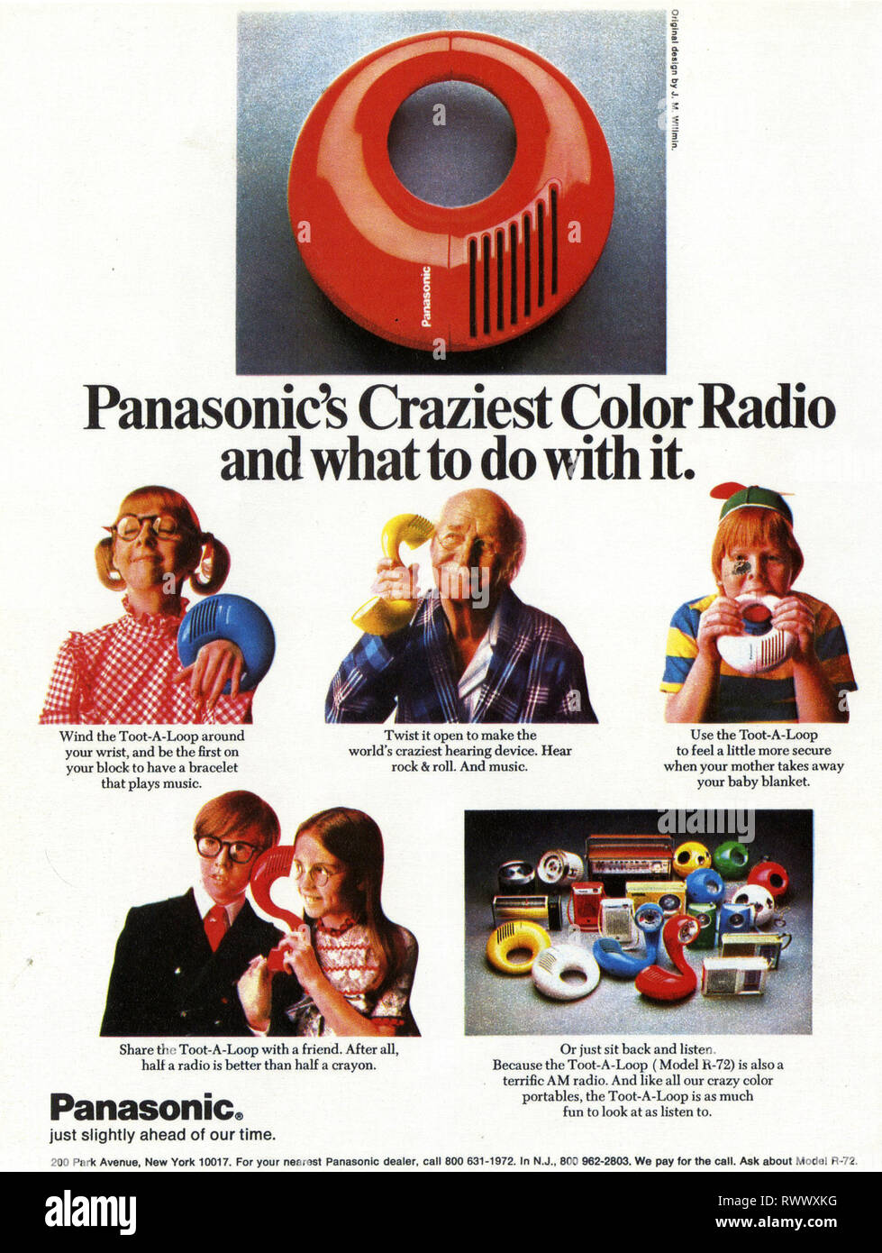 1970s USA Panasonic Magazine Advert Stock Photo - Alamy