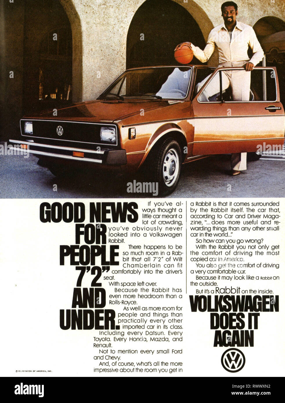 1970s USA Volkswagen Magazine Advert Stock Photo - Alamy