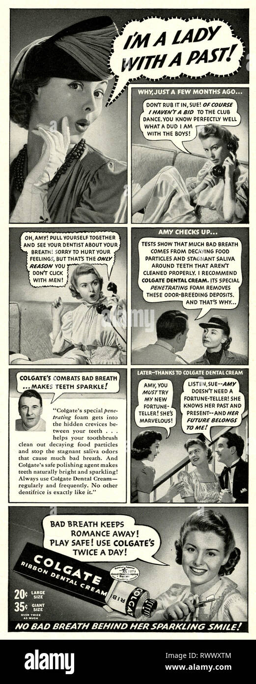 1930s UK Colgate Magazine Advert Stock Photo - Alamy