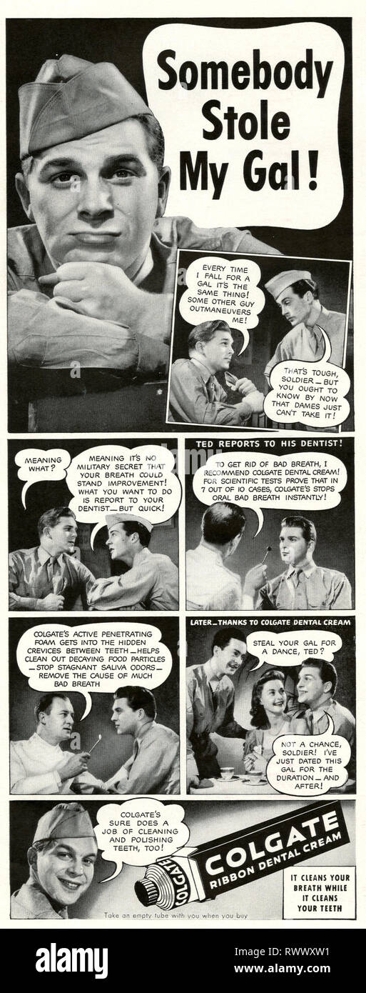 1930s UK Colgate Magazine Advert Stock Photo - Alamy