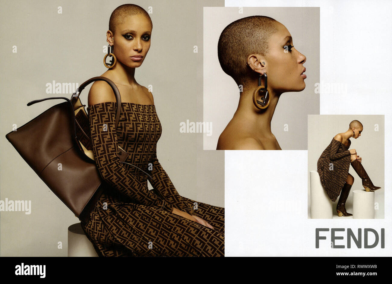 2010s UK Fendi Magazine Advert Stock Photo - Alamy