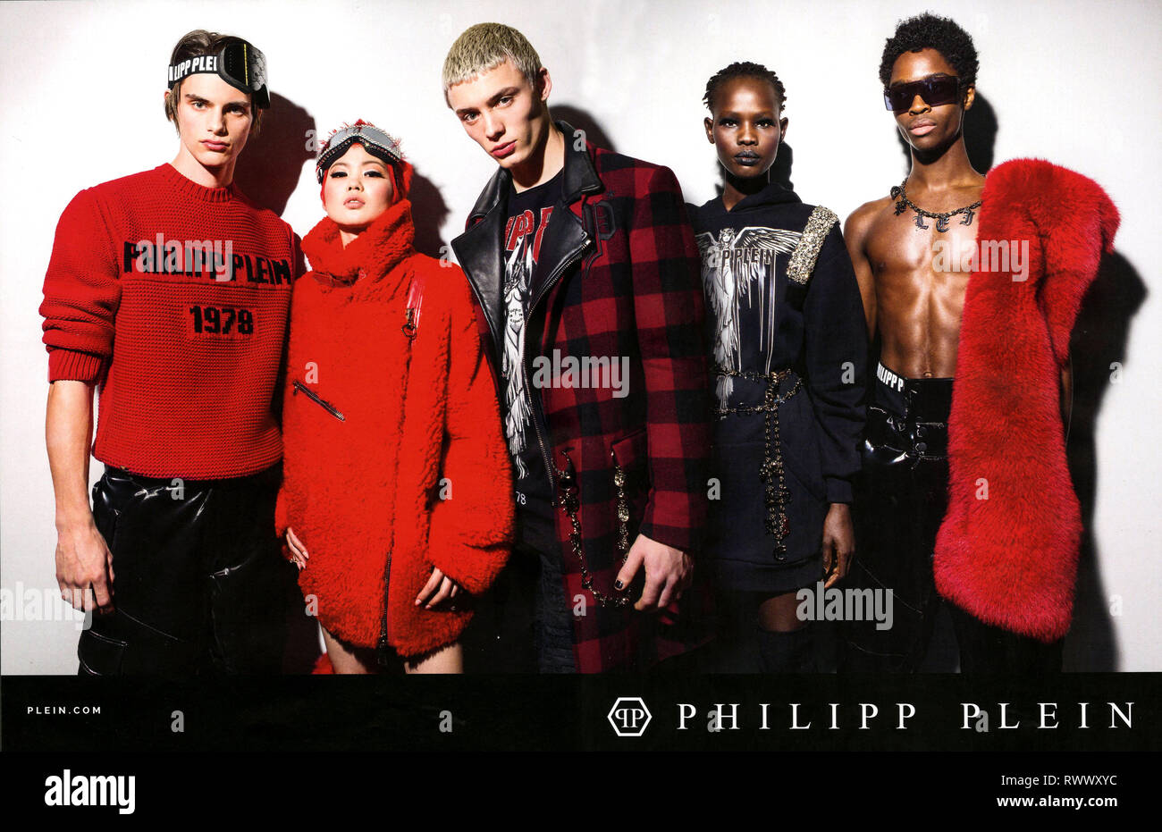 2010s UK Philipp Plein Magazine Advert Stock Photo - Alamy