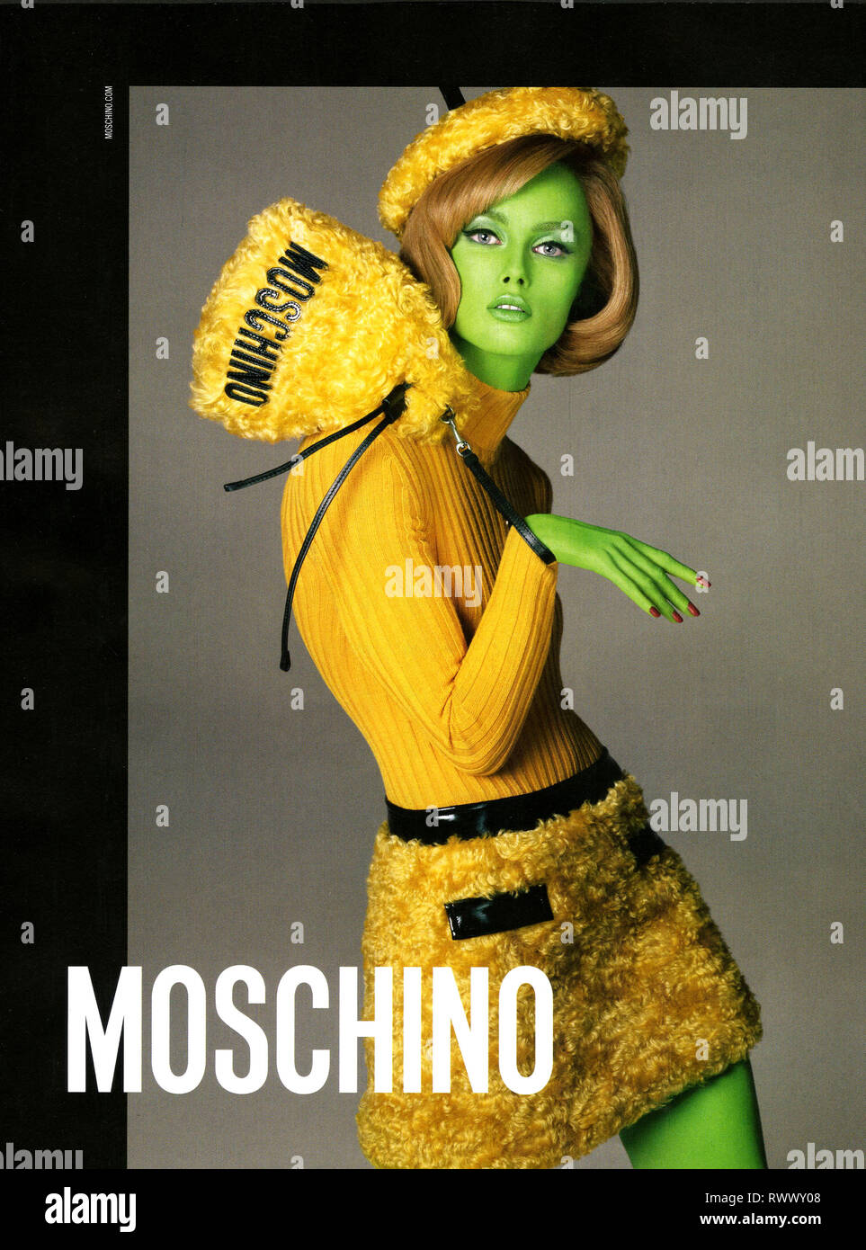 2010s UK Moschino Magazine Advert Stock Photo - Alamy