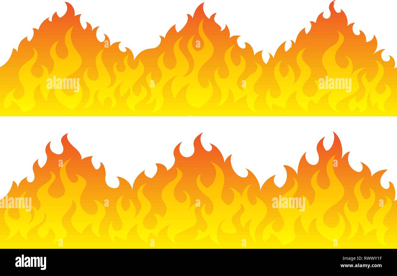 Fire flame frame borders Stock Vector Image & Art - Alamy