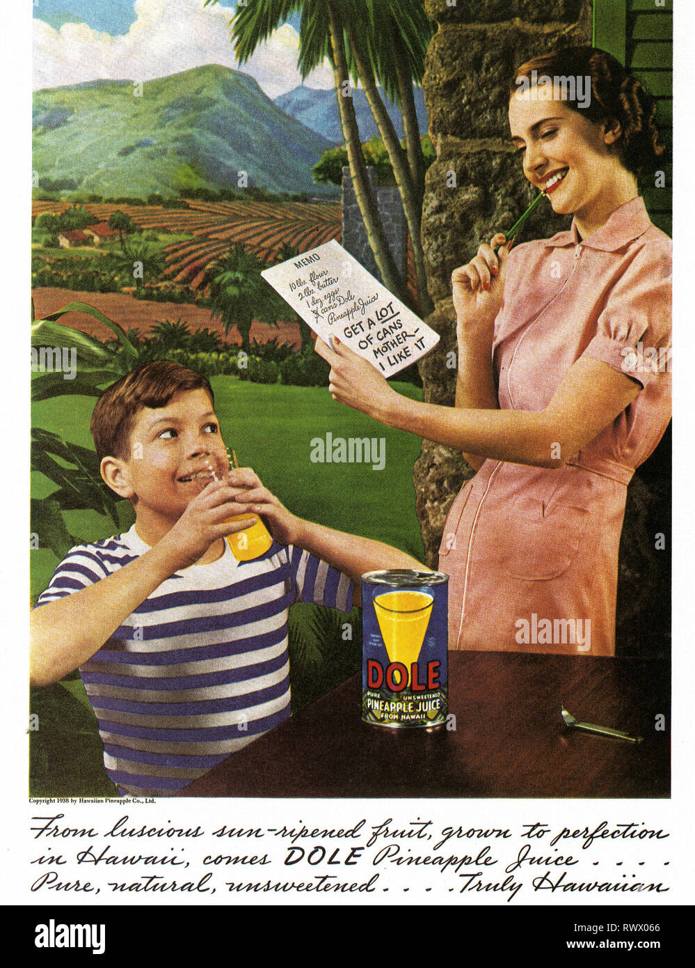 1930s USA Magazine Advert Stock Photo - Alamy