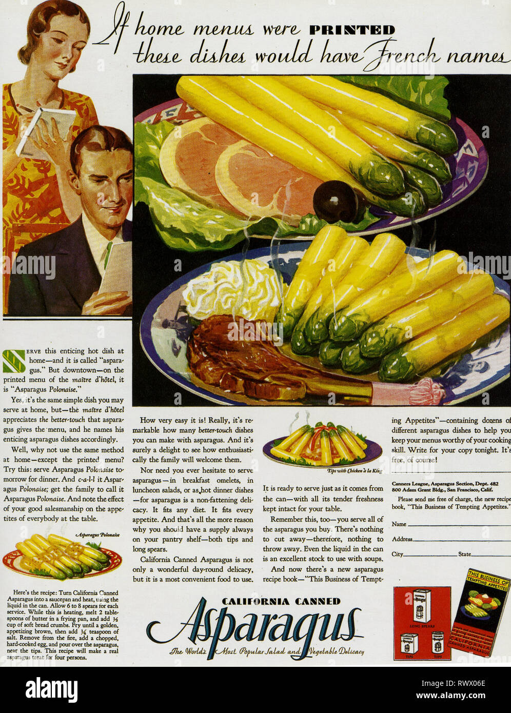 1930s foods hi-res stock photography and images - Alamy