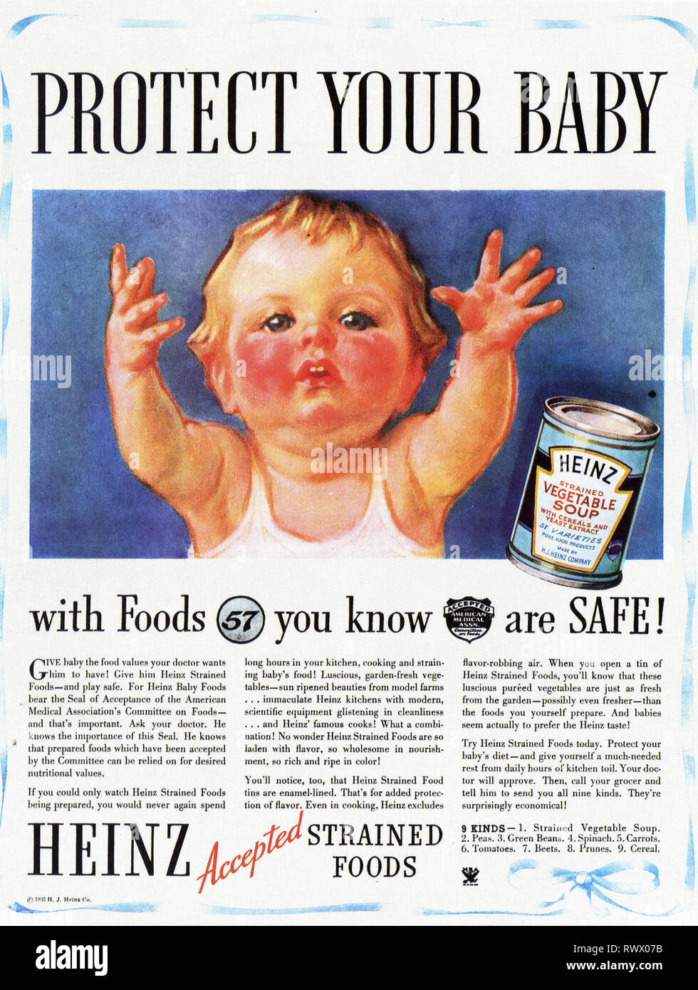 1930s usa heinz magazine advert hi-res stock photography and images - Alamy