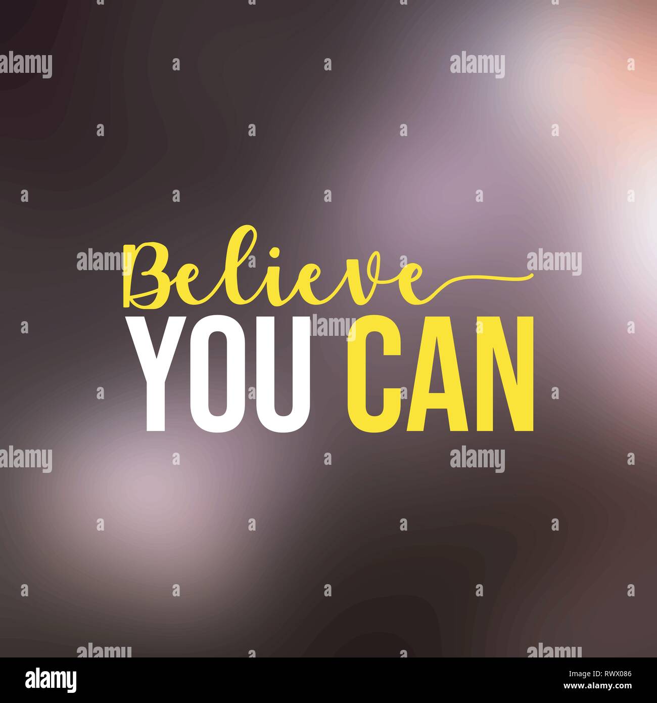 believe you can. successful quote with modern background vector illustration Stock Vector Image ...