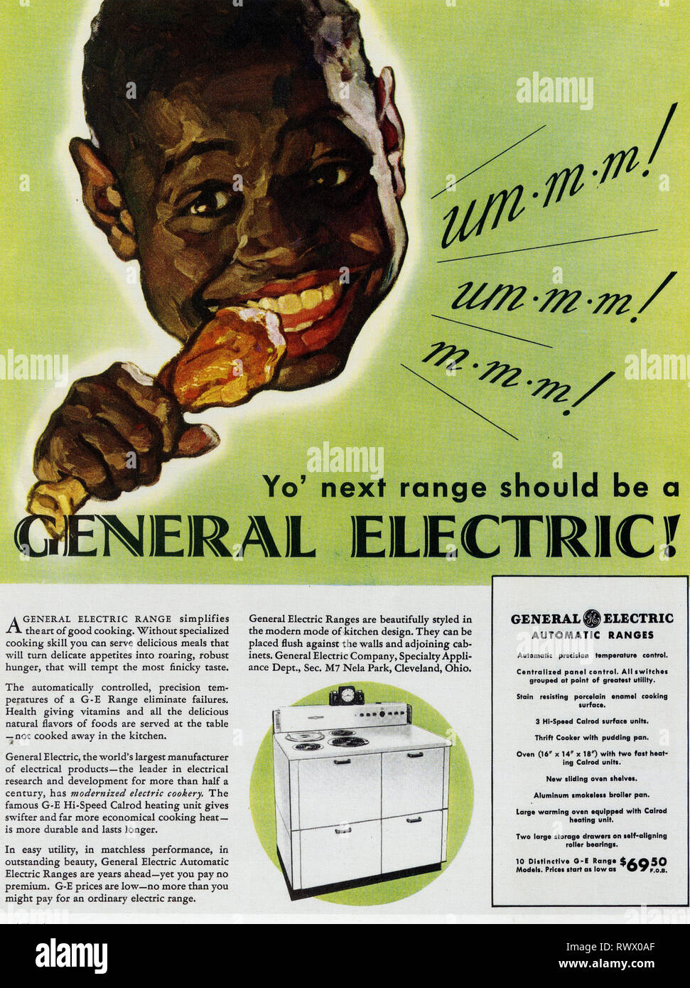 1930s USA General Electric Magazine Advert Stock Photo - Alamy