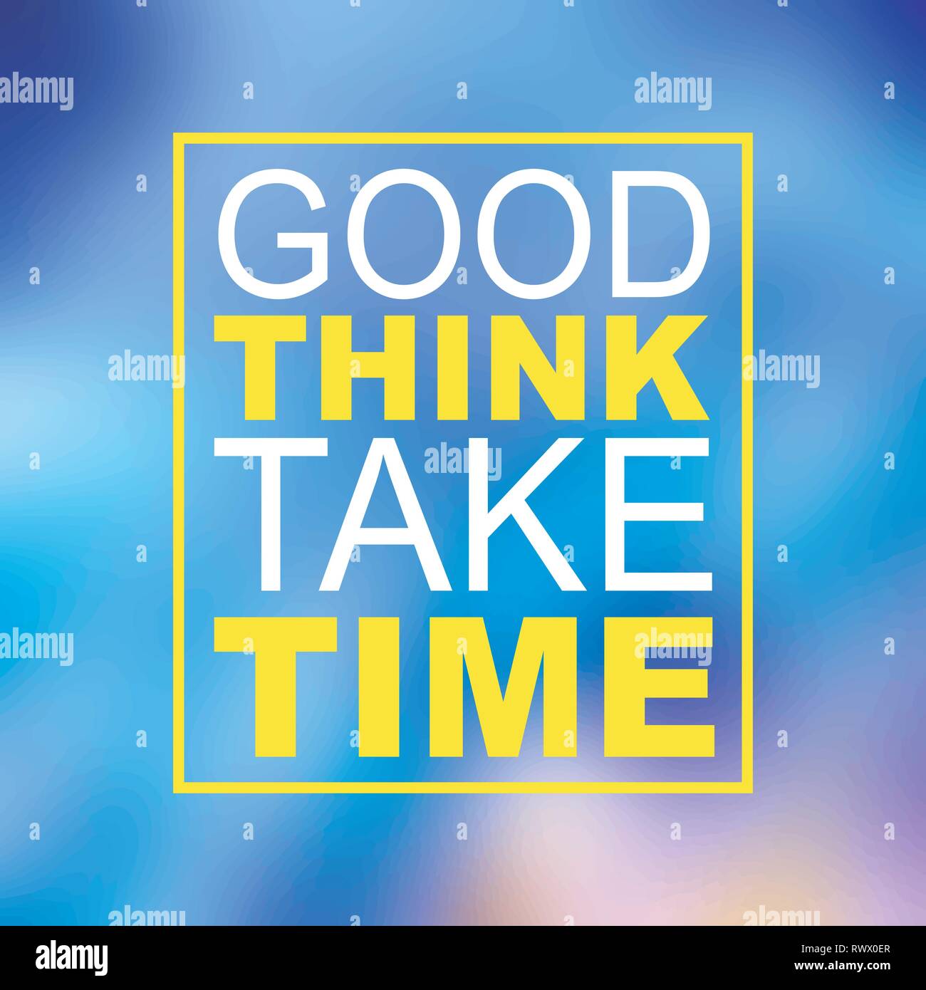 good things take time. Life quote with modern background vector ...