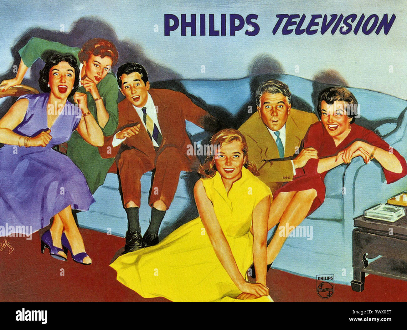 1950s USA Philips Magazine Advert Stock Photo - Alamy