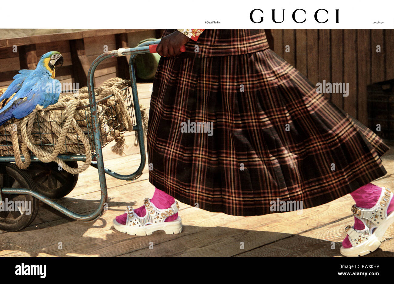 2010s UK Gucci Magazine Advert Stock Photo - Alamy