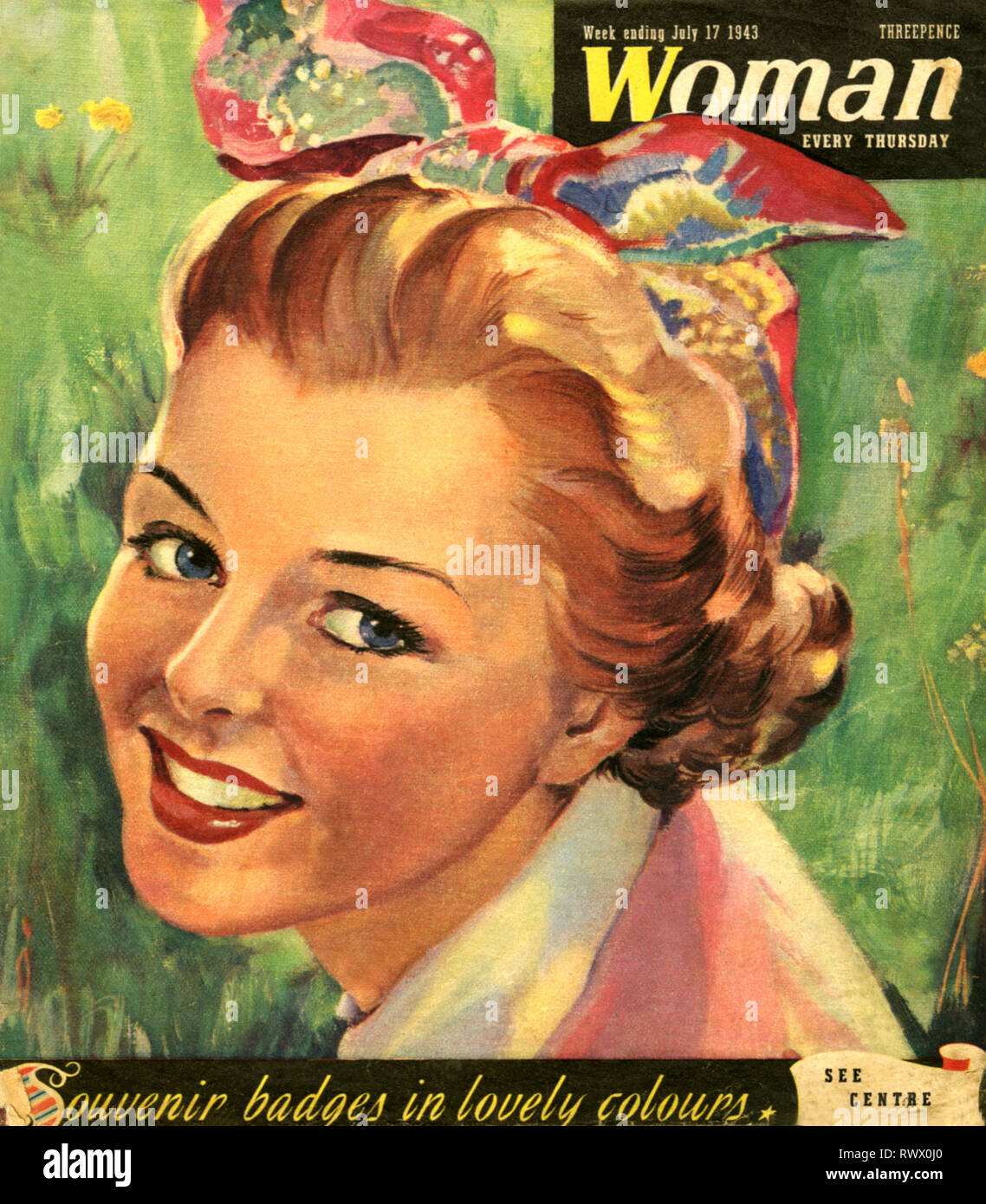 1940s uk woman magazine cover hi-res stock photography and images - Alamy