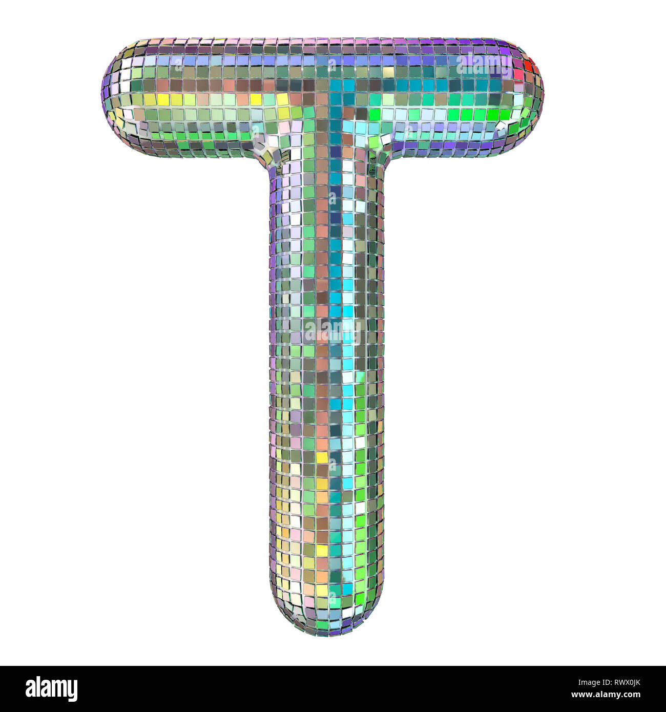 The Letter T In Glitter