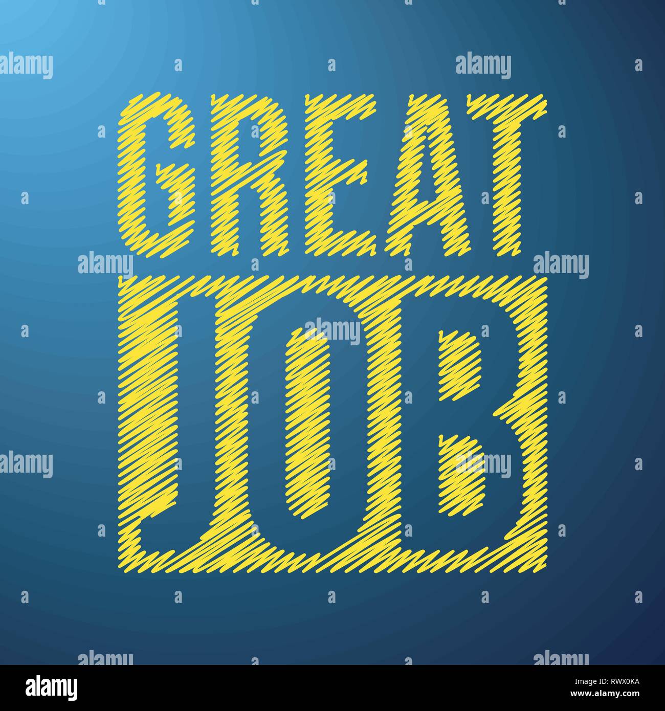 good job. Life quote with modern background vector illustration Stock ...