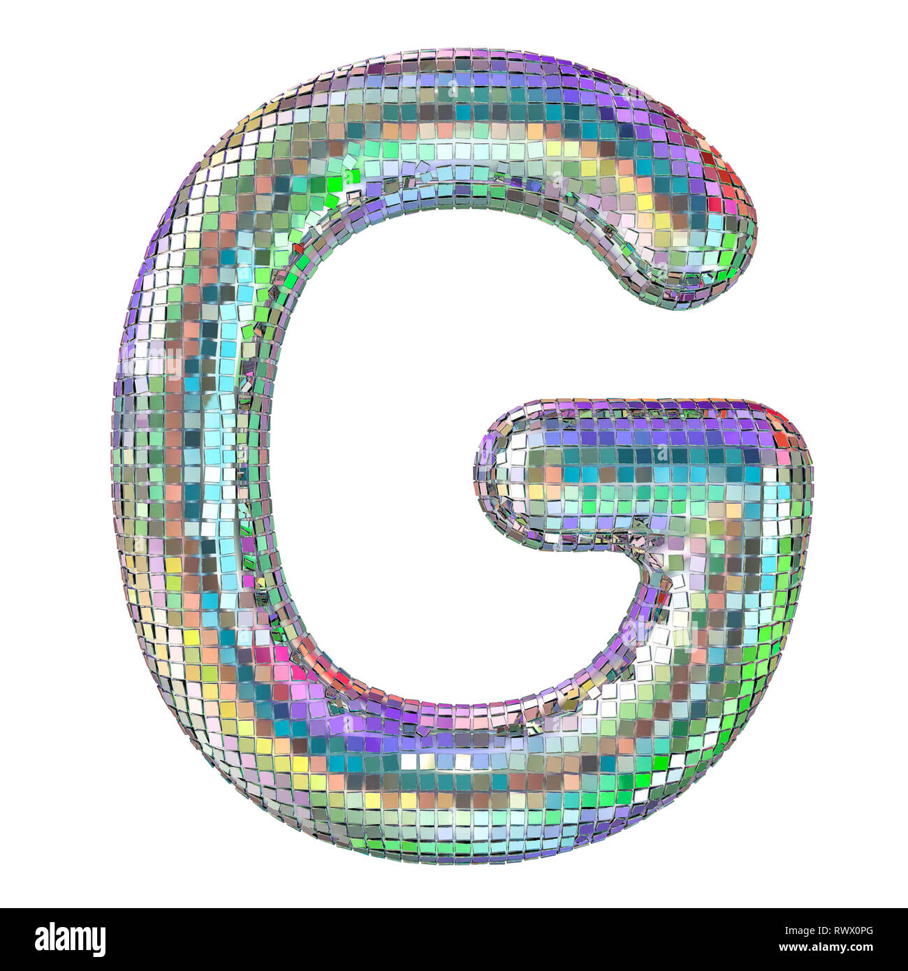 The Letter G In Glitter