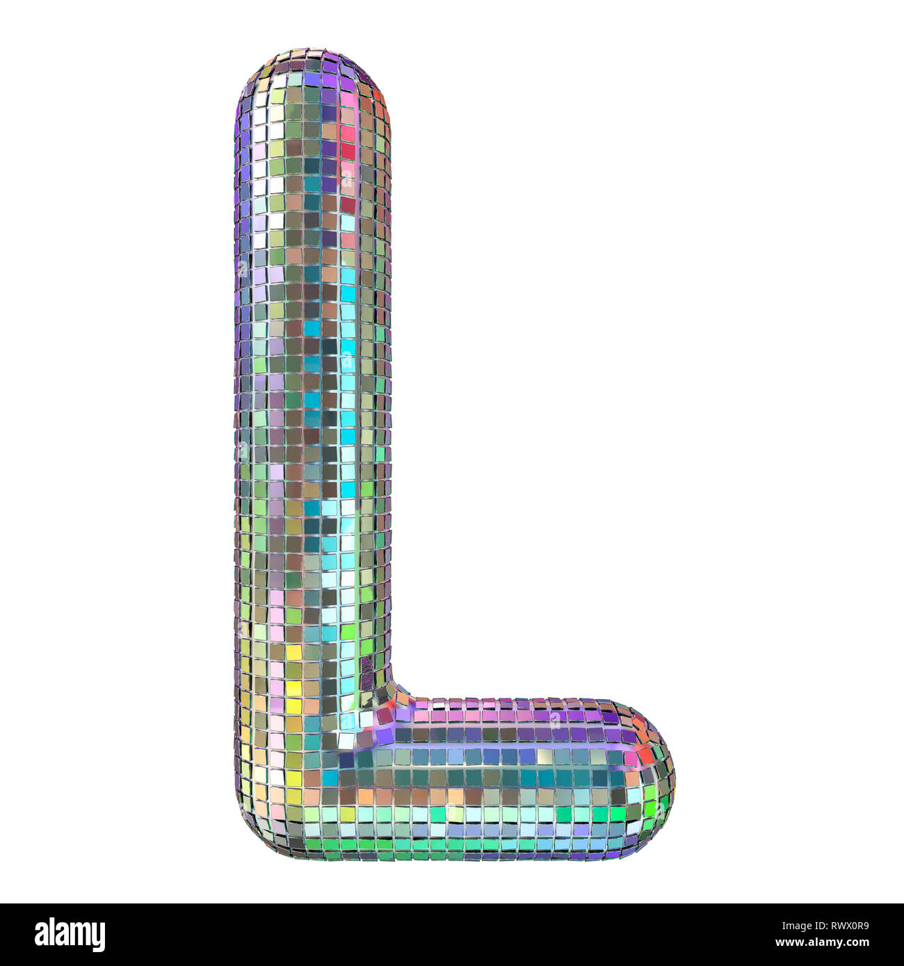 The Letter L In Glitter