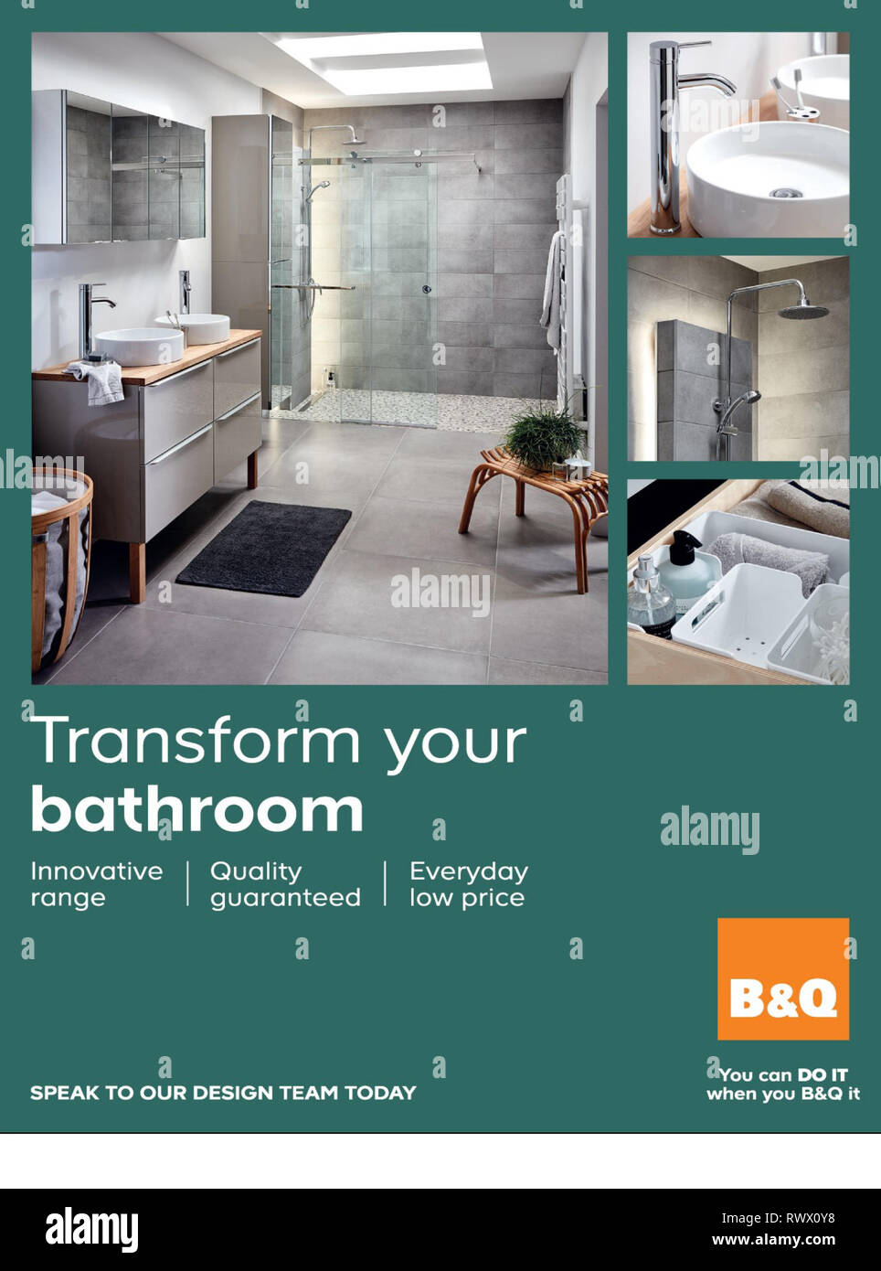 2010s UK B&Q Magazine Advert Stock Photo - Alamy