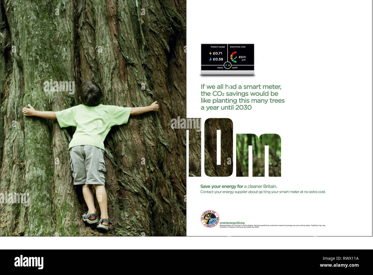 2010s UK Smart meter Magazine Advert Stock Photo - Alamy