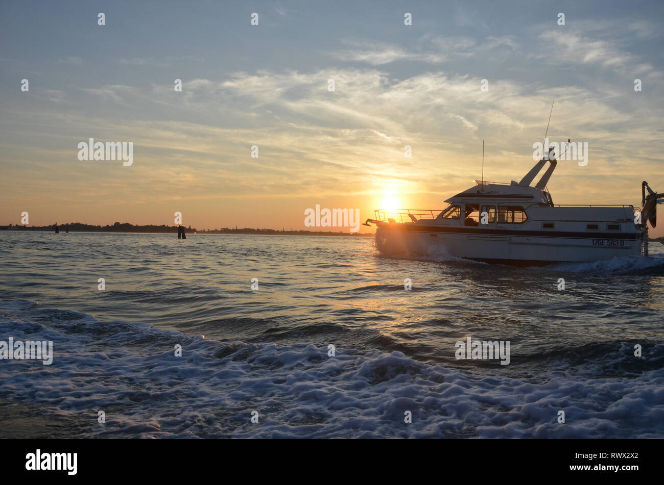 Blue lagoon sunset hi-res stock photography and images - Alamy