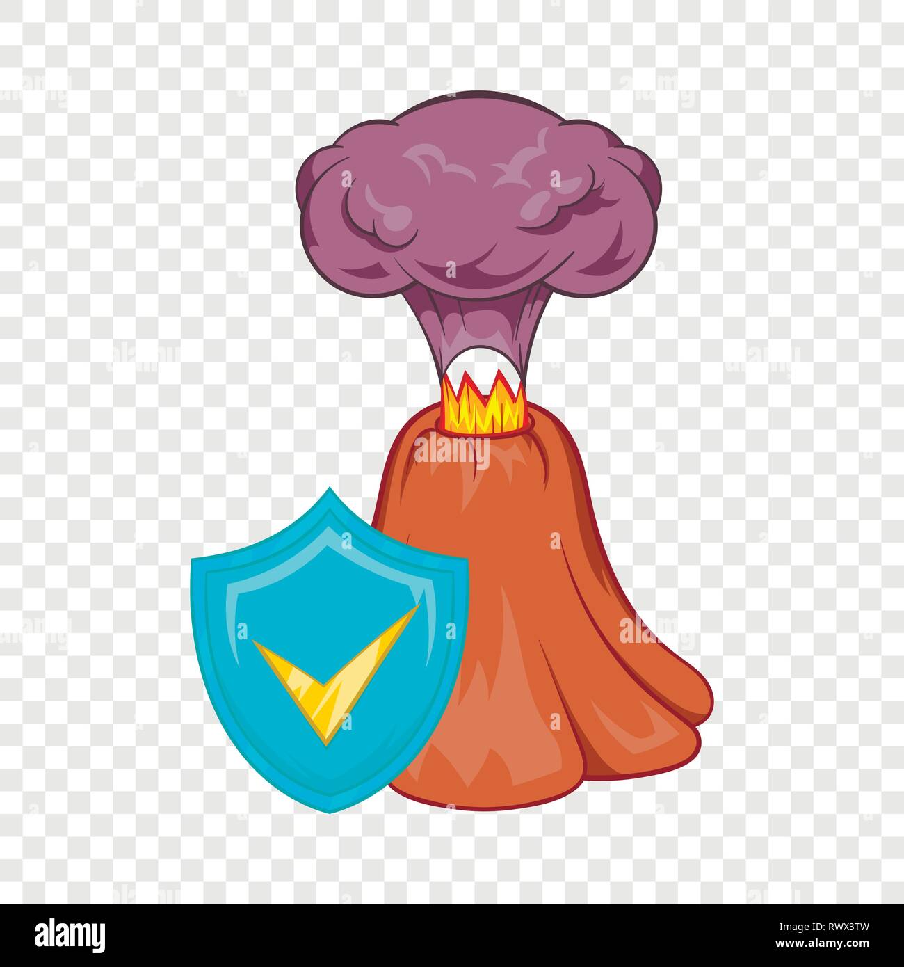 Shield volcano illustration hi-res stock photography and images - Alamy