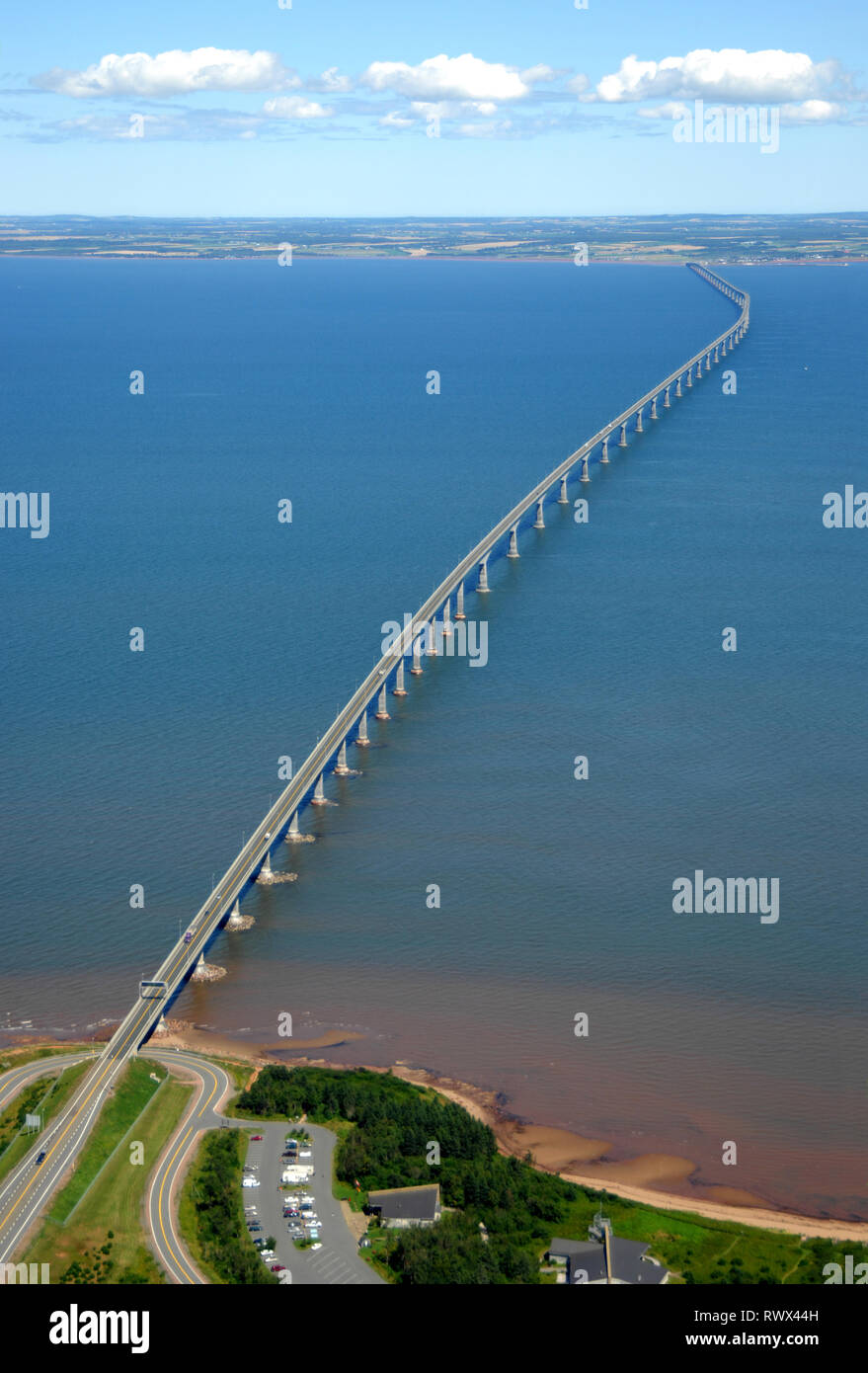 Aerial of confederation bridge hi-res stock photography and images - Alamy