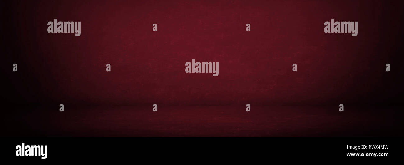dark red horizontal studio background and showroom for presentation ...