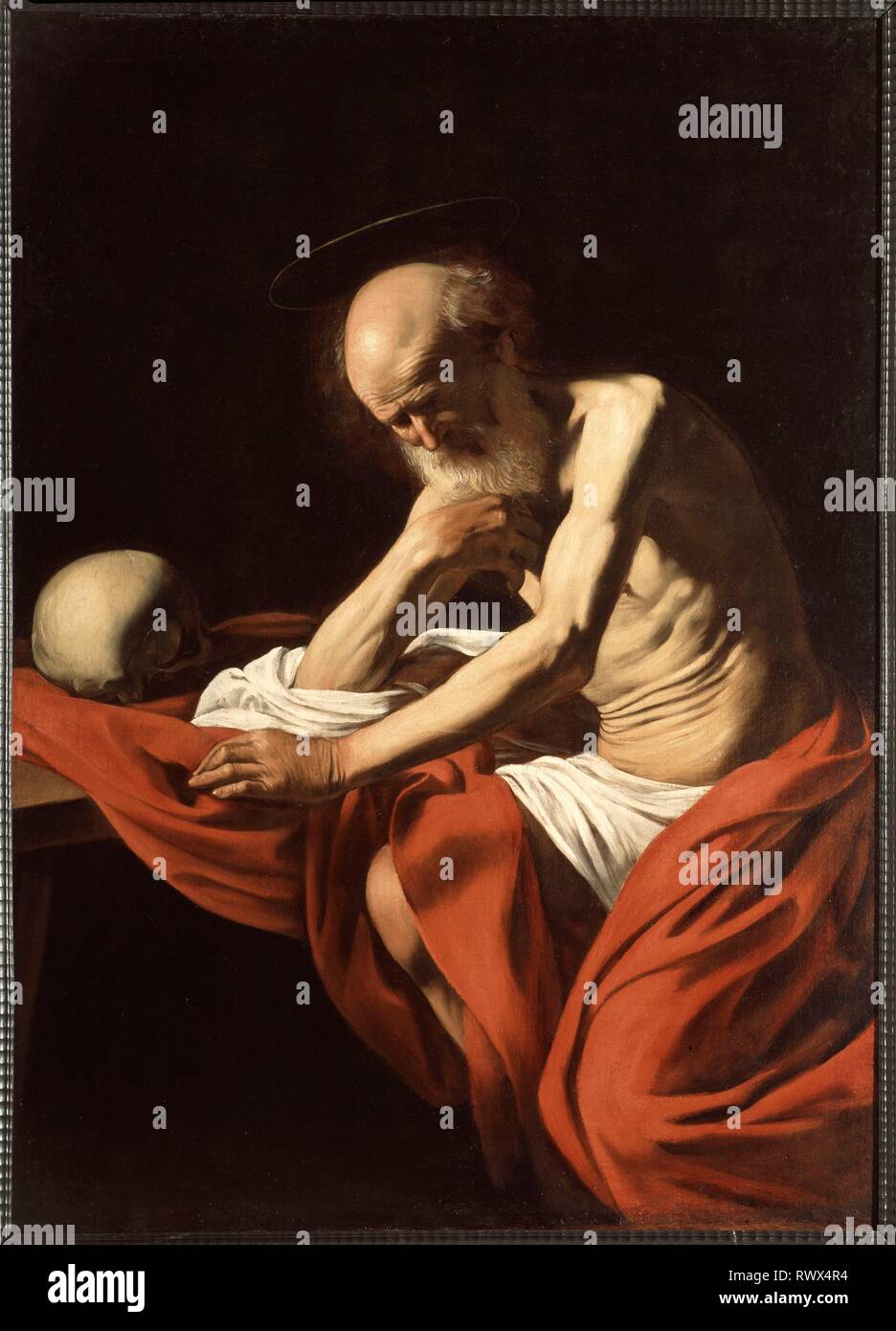 Caravaggio painting skull hi-res stock photography and images - Alamy