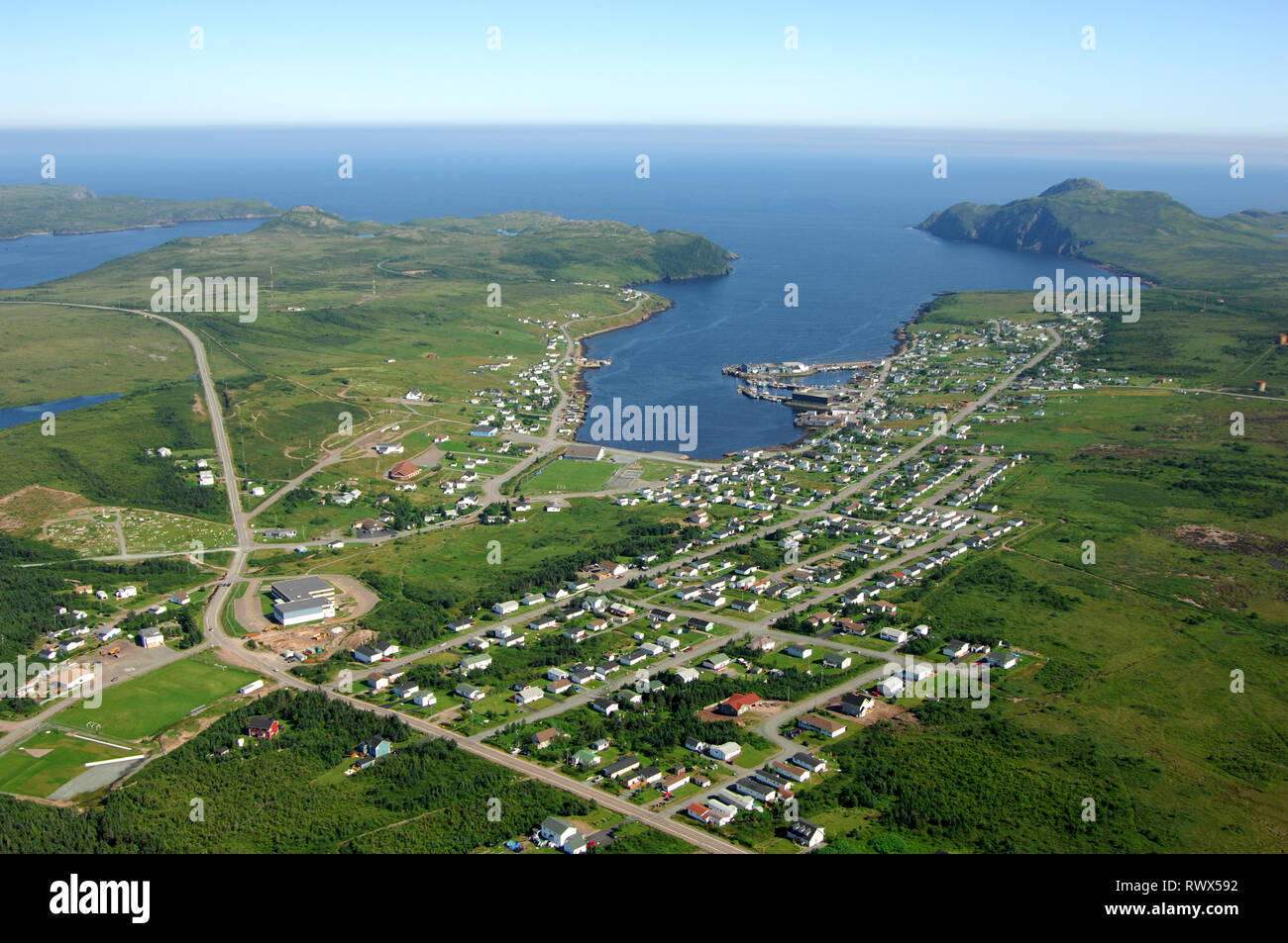 aerial, St Lawrence, Newfoundland Stock Photo - Alamy