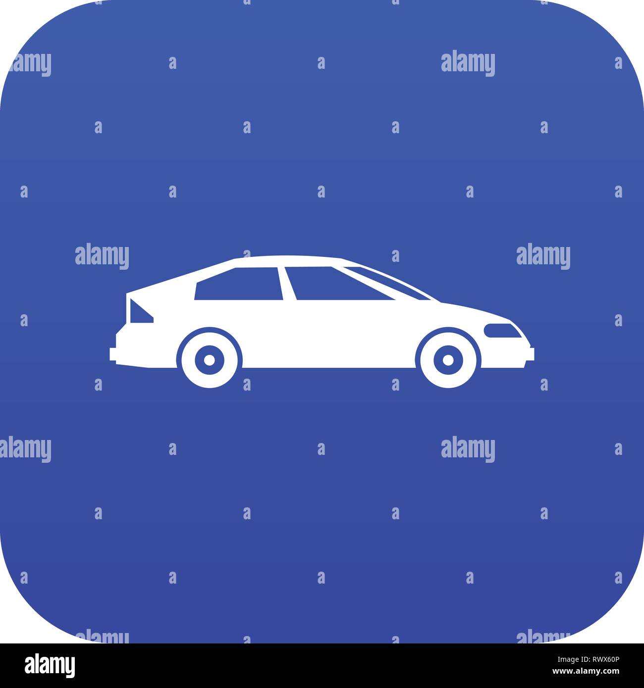 Car icon digital blue Stock Vector Image & Art - Alamy