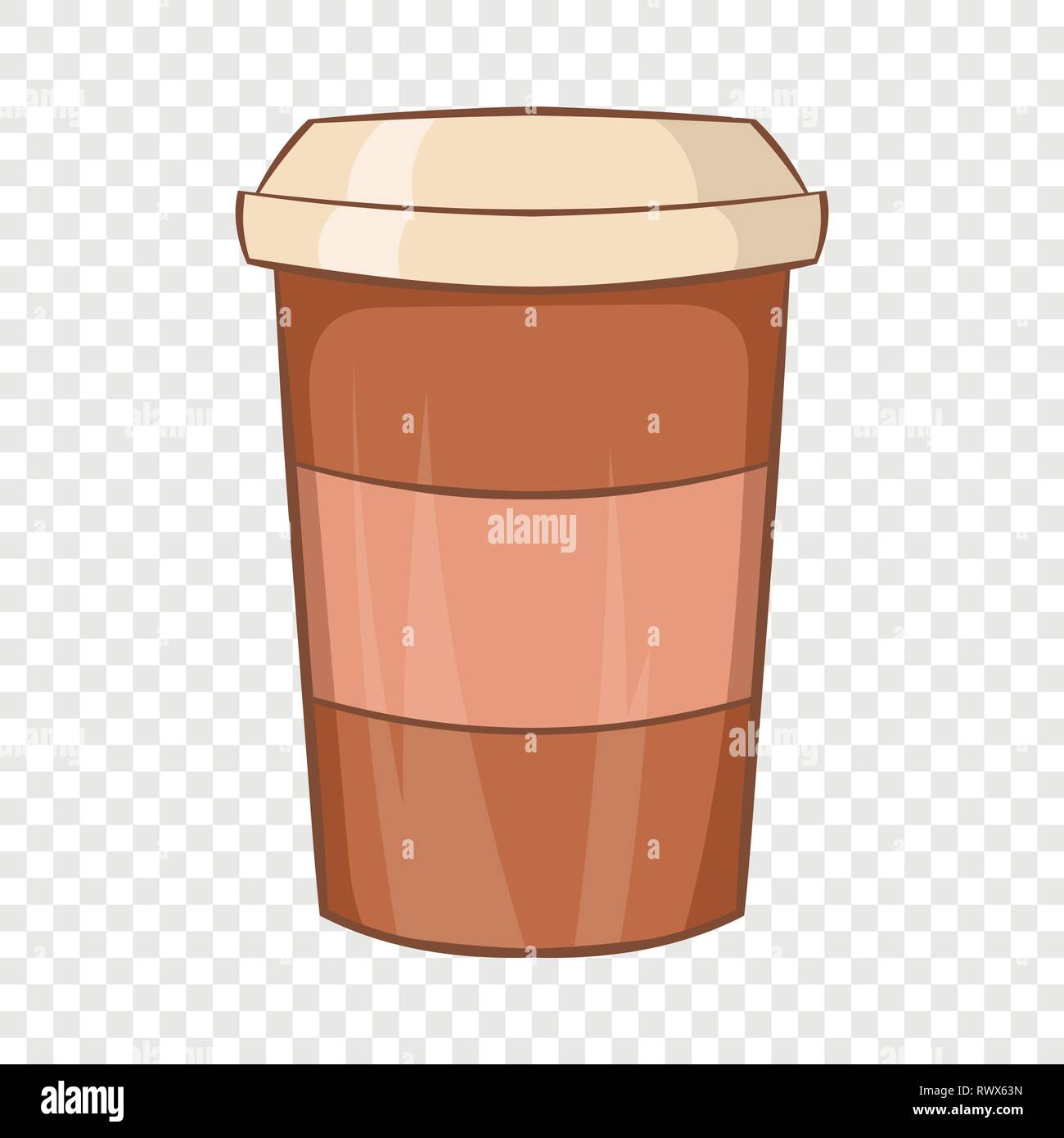 Paper cup of coffee icon, cartoon style Stock Vector Image & Art - Alamy