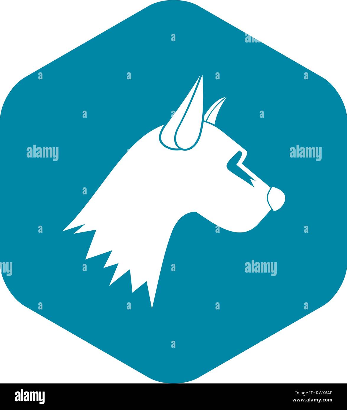 Dog icon, simple style Stock Vector Image & Art - Alamy