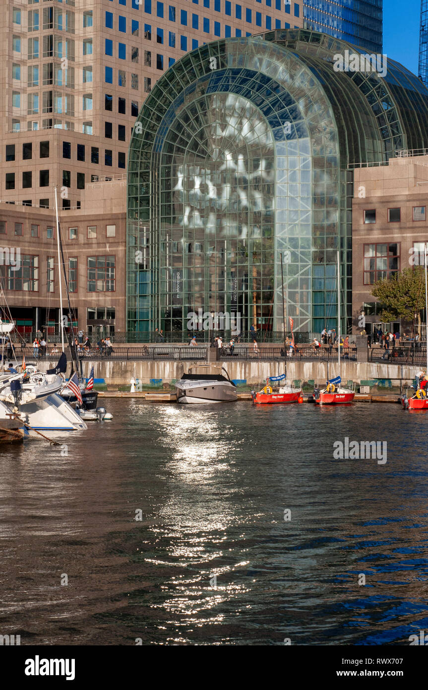 World Financial Center office buildings in the financial district of ...