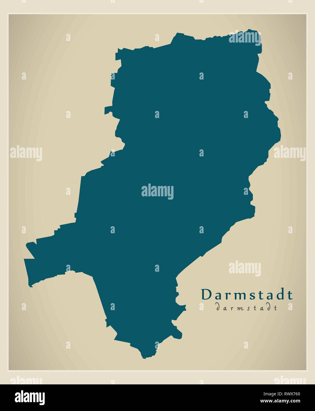 Darmstadt map hi-res stock photography and images - Alamy