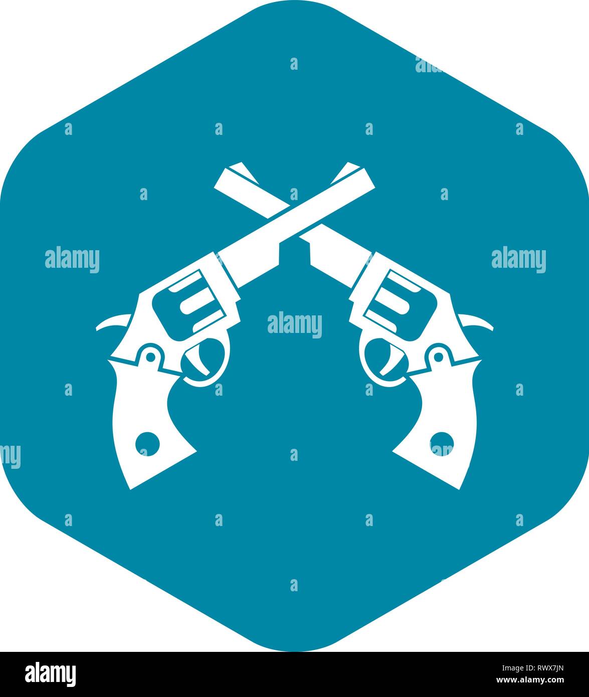 Revolvers icon, simple style Stock Vector Image & Art - Alamy