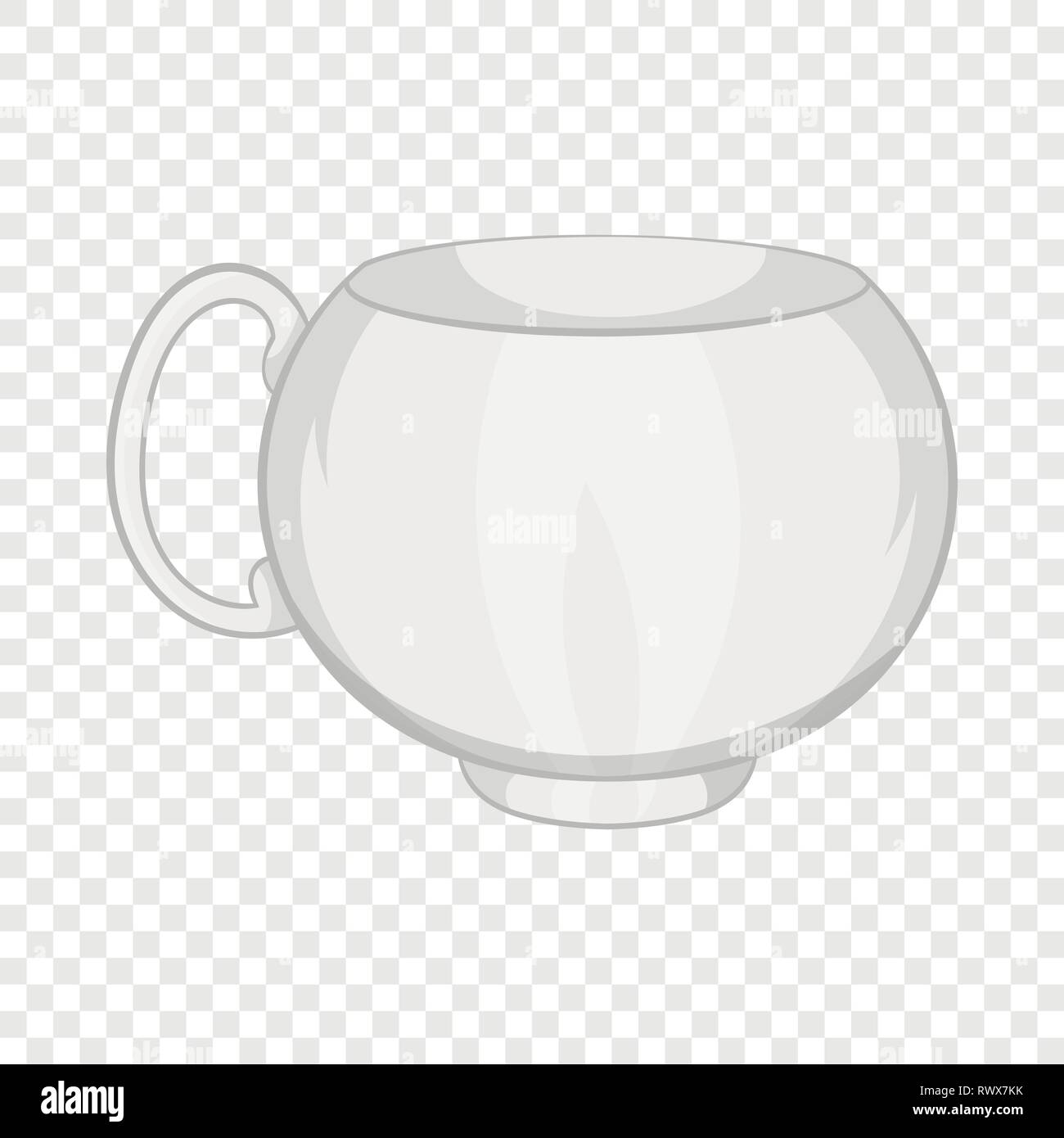 White tea cup icon, cartoon style Stock Vector Image & Art - Alamy