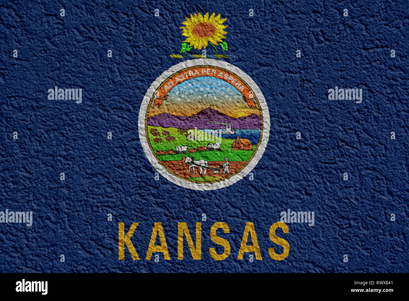 Kansas State Flag High Resolution Stock Photography and Images - Alamy
