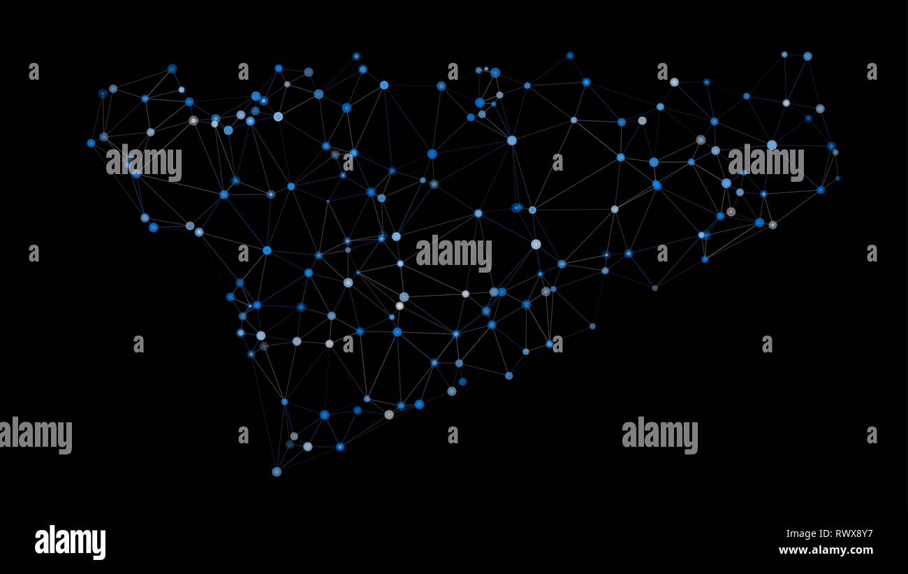 Neural Network Algorithm Creative Vector Idea Black Background Stock Vector Image And Art Alamy 